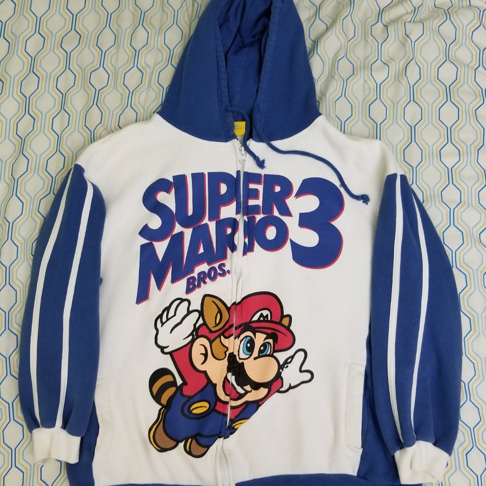 Nintendo Super Mario Bros 3 Hoodie Sweatshirt - Gem